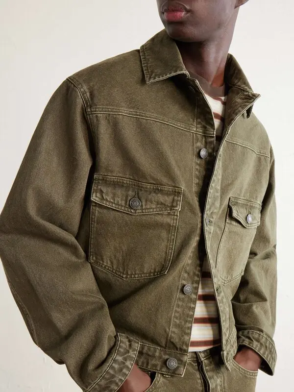 MANAAKI Pita Garment-dyed Organic Denim Jacket