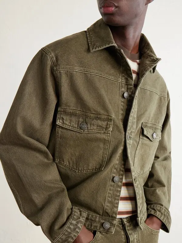 MANAAKI Pita Garment-dyed Organic Denim Jacket