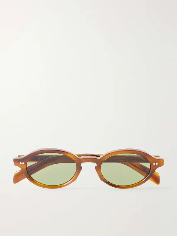 CUTLER AND GROSS Gr13 Oval-frame Acetate Sunglasses