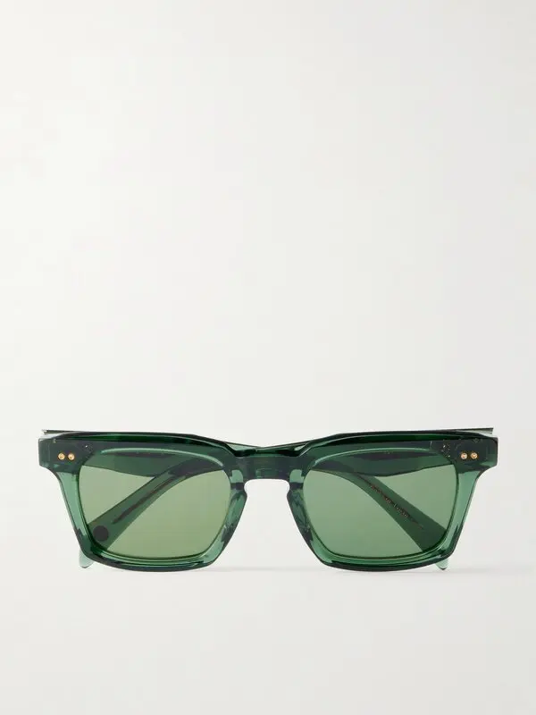 Dita Monolix Square-frame Acetate Sunglasses - Green