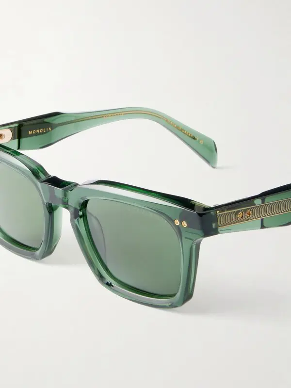 Dita Monolix Square-frame Acetate Sunglasses