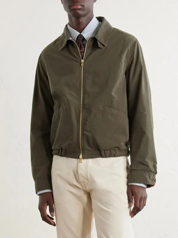 DRAKE'S Cotton-twill Jacket