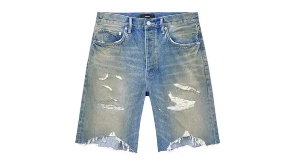 PURPLE BRAND High Summer Destroy Short - Indigo