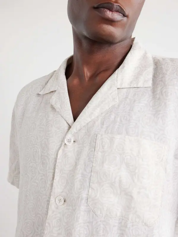 Derek Rose Milan 31 Floral-print Linen Pyjama Set