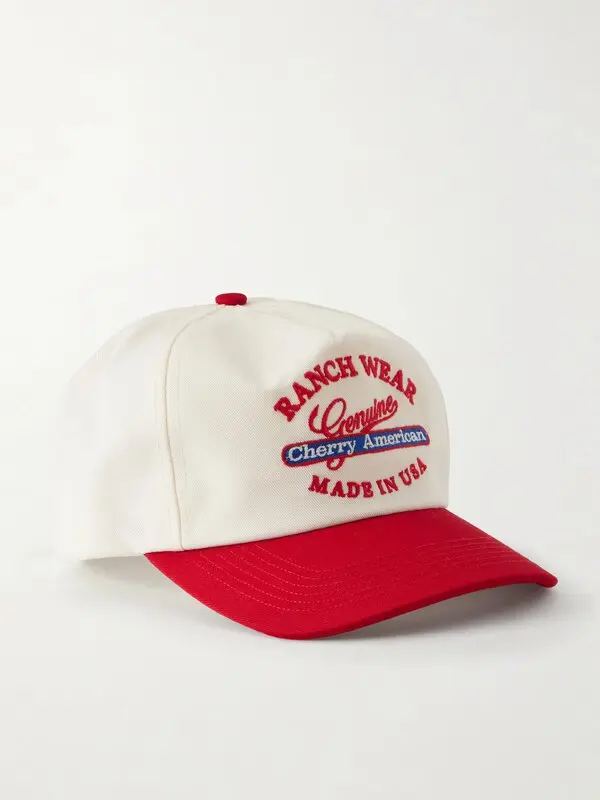 CHERRY LOS ANGELES Embroidered Twill Cap - White