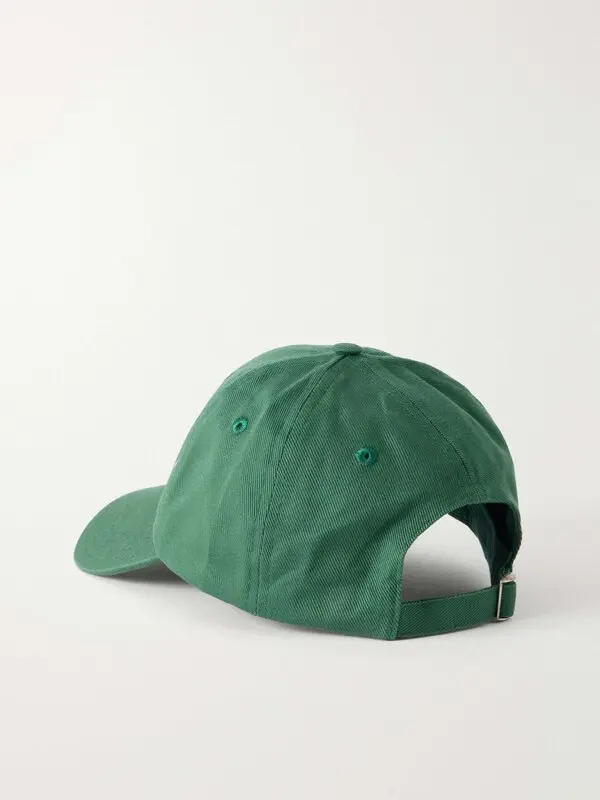 DRAKE'S Embroidered Cotton-twill Cap
