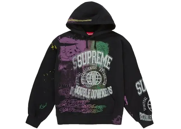 Supreme Overprint Hooded Sweatshirt