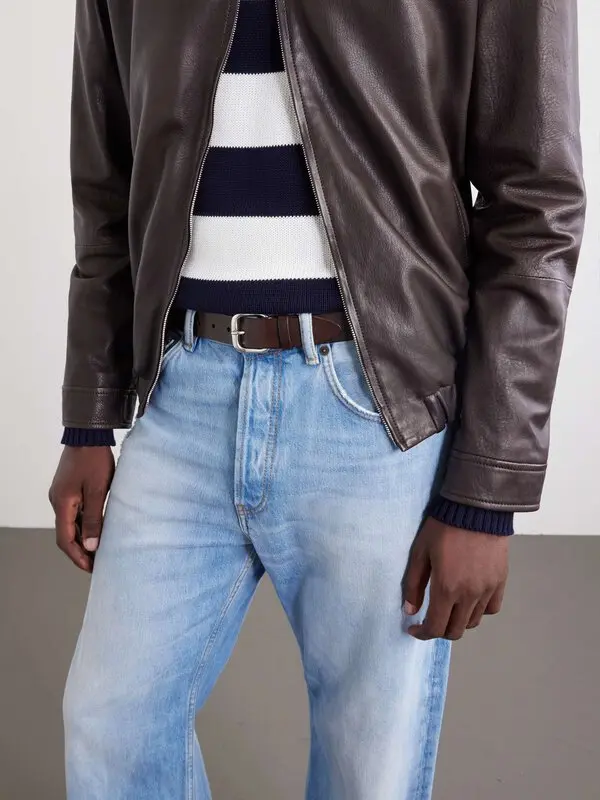 Anderson's 3cm Woven Leather Belt