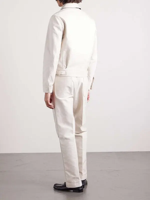 TOM FORD Slim-fit Cotton-satin Blouson Jacket