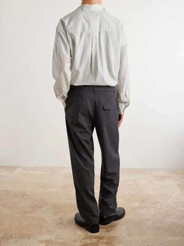 A.p.c. Renato Wide-leg Pleated Twill Trousers