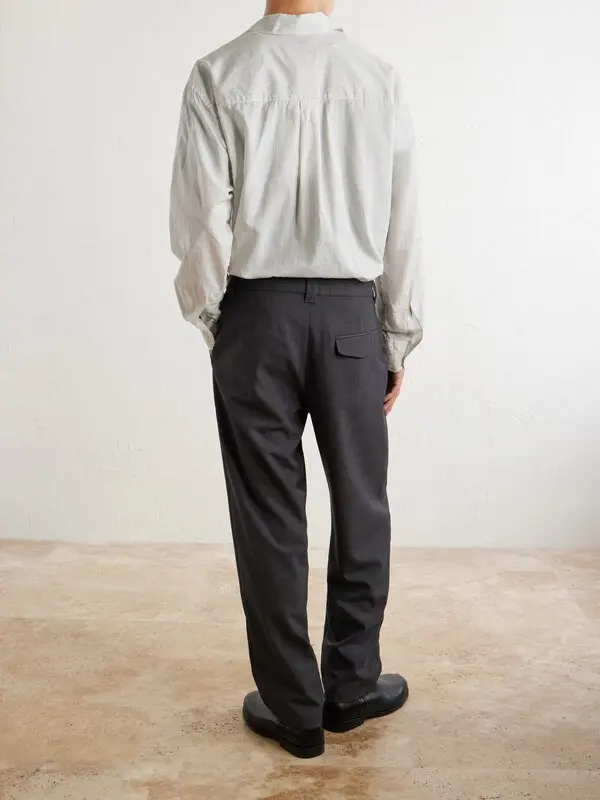 A.p.c. Renato Wide-leg Pleated Twill Trousers