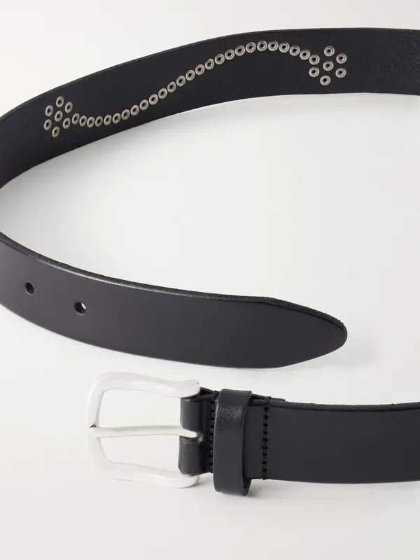 Anderson's 3.5cm Studded Leather Belt