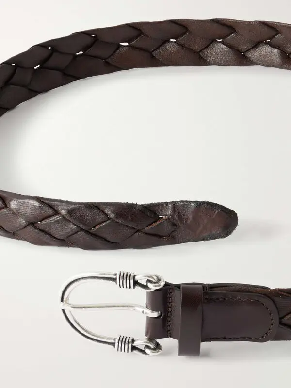 Anderson's 3cm Woven Leather Belt