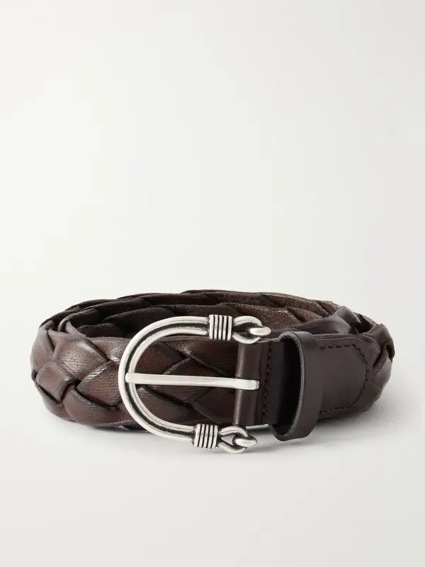 Anderson's 3cm Woven Leather Belt