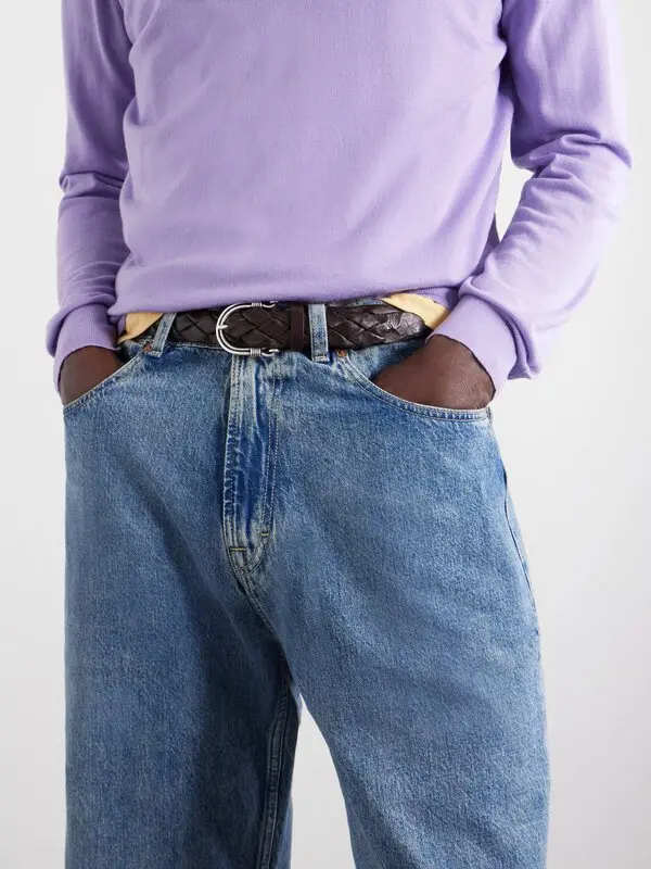 Anderson's 3cm Woven Leather Belt