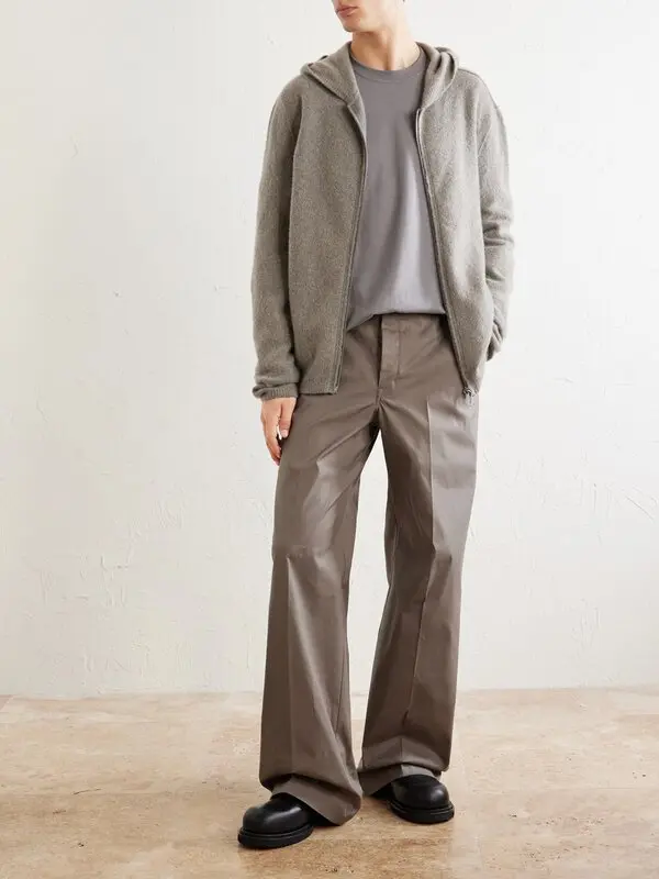 Rick Owens Wide-leg Canvas Trousers
