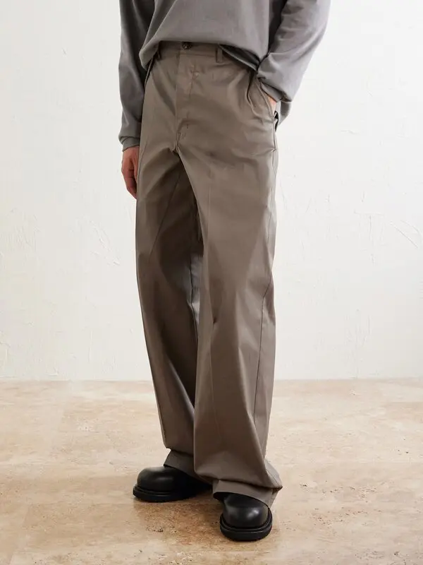 Rick Owens Wide-leg Canvas Trousers