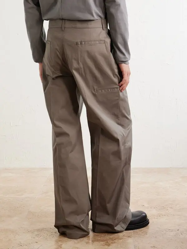 Rick Owens Wide-leg Canvas Trousers