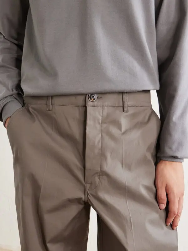 Rick Owens Wide-leg Canvas Trousers