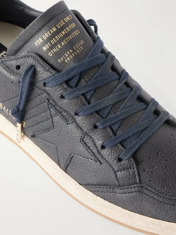 GOLDEN GOOSE Ball Star Distressed Leather Sneakers