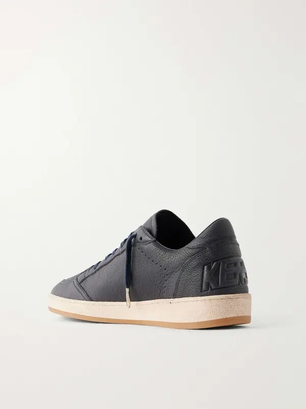 GOLDEN GOOSE Ball Star Distressed Leather Sneakers