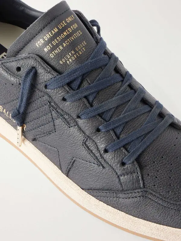 GOLDEN GOOSE Ball Star Distressed Leather Sneakers