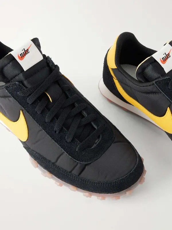 Nike Waffle Racer Nylon, Suede And Leather Sneakers