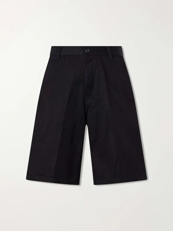 Carhartt Work In Progress Brader Straight-leg Cotton-twill Shorts - Black