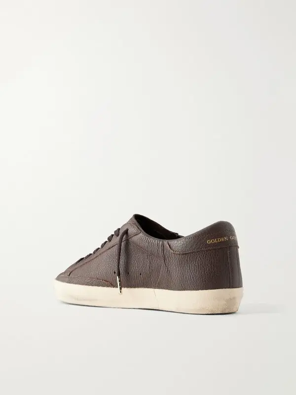 GOLDEN GOOSE Distressed Full-grain Leather Sneakers