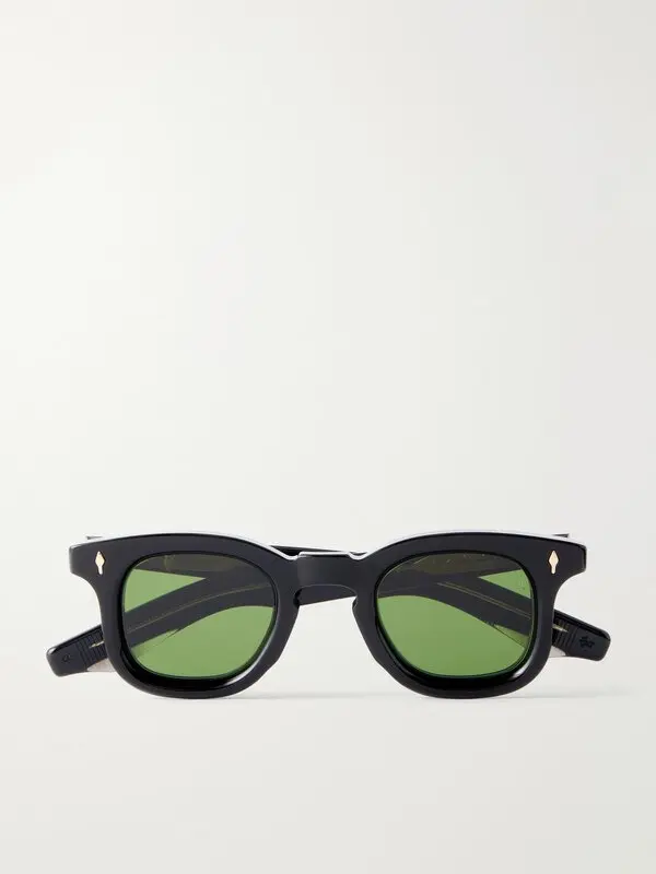 JACQUES MARIE MAGE Devaux Round-frame Acetate Sunglasses - Black