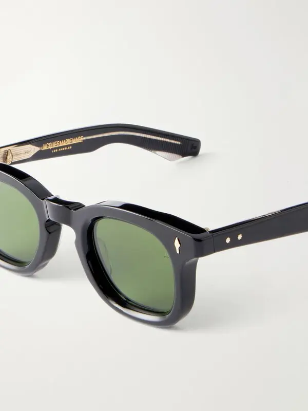 JACQUES MARIE MAGE Devaux Round-frame Acetate Sunglasses