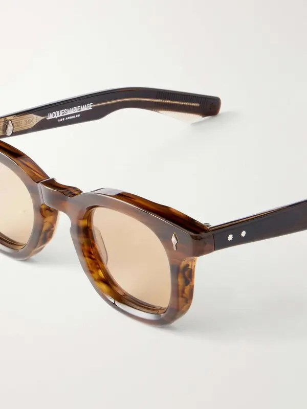 JACQUES MARIE MAGE Devaux-round Frame Acetate Sunglasses