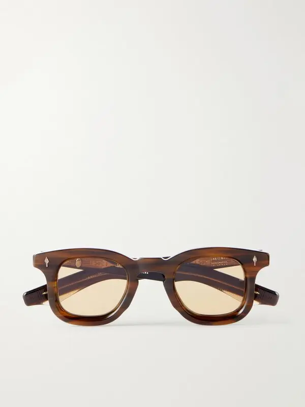 JACQUES MARIE MAGE Devaux Round Frame Sunglasses - Tortoiseshell