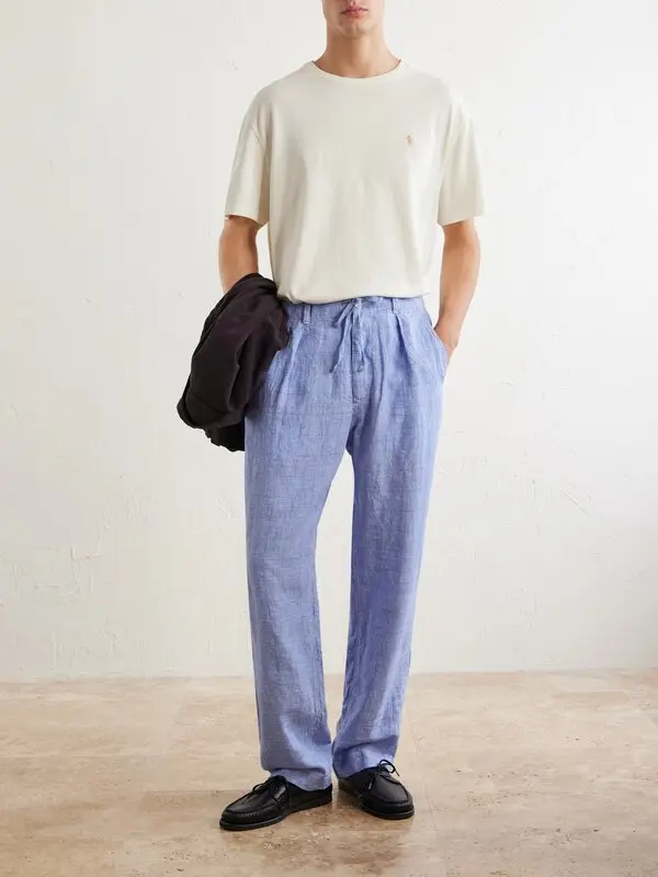 Polo Ralph Lauren Logo-embroidered Cotton-jersey T-shirt - Neutrals