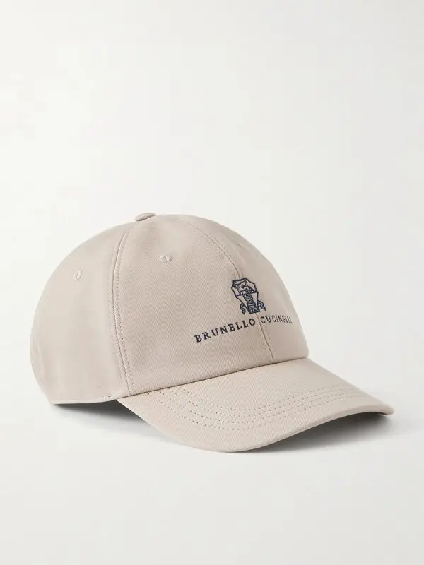 Brunello Cucinelli Cotton-twill Baseball Cap - Neutrals