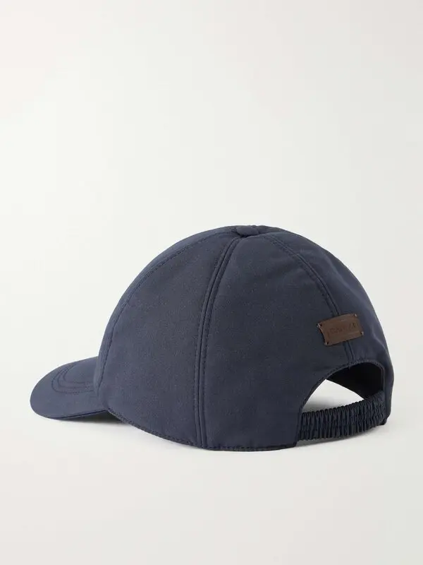 Canali Logo-appliqué Cotton-blend Cap