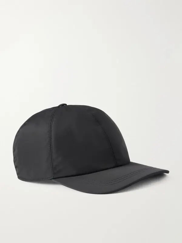 Canali Logo-appliquéd Baseball Cap - Black
