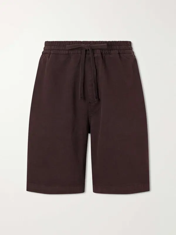 Carhartt Work In Progress Floyde Straight-leg Stretch-cotton Twill Shorts - Brown