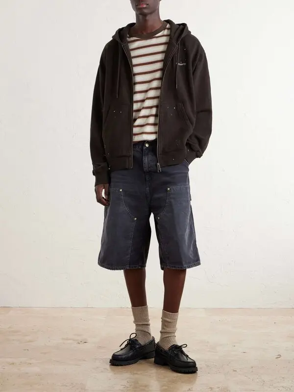 Carhartt Work In Progress Wide-leg Organic Cotton-canvas Shorts
