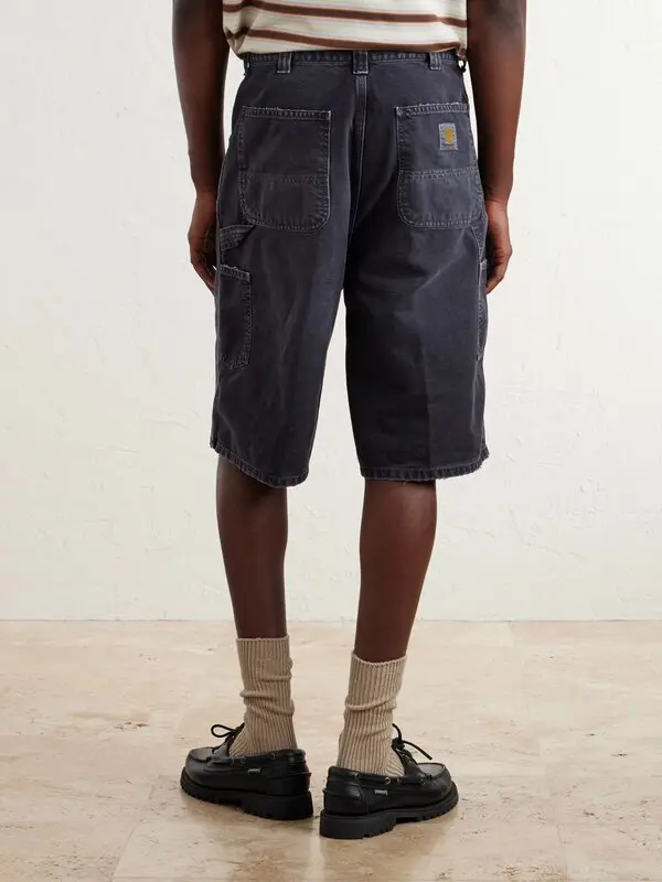 Carhartt Work In Progress Wide-leg Organic Cotton-canvas Shorts