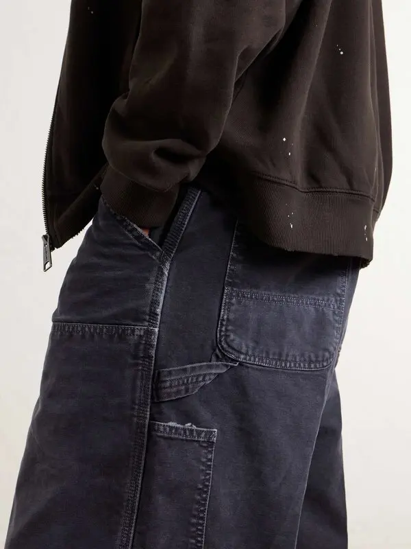 Carhartt Work In Progress Wide-leg Organic Cotton-canvas Shorts
