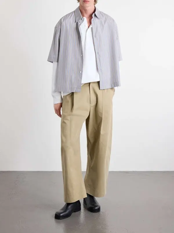Studio Nicholson Cotton-jersey Henley T-shirt