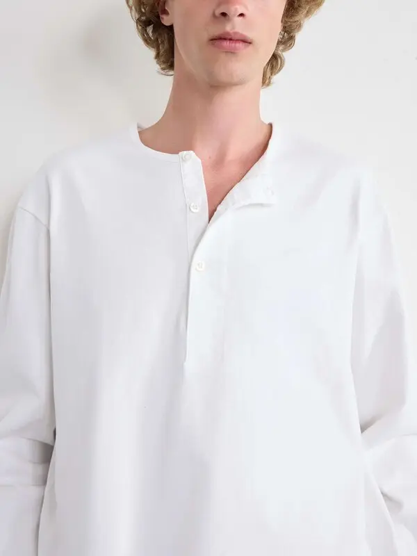Studio Nicholson Cotton-jersey Henley T-shirt