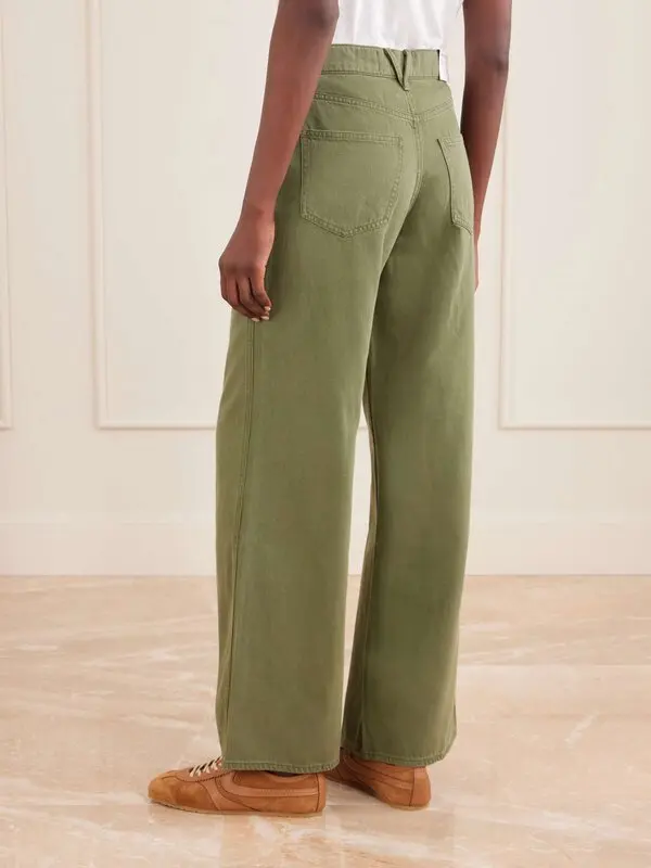 Veronica Beard Kasey Mid-rise Wide-leg Jeans