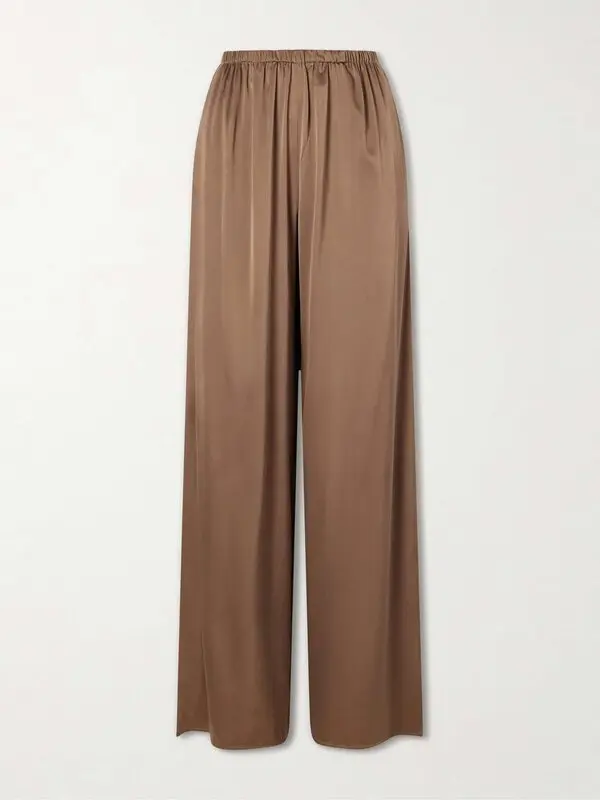 RUOHAN Silk-blend Wide-leg Pants