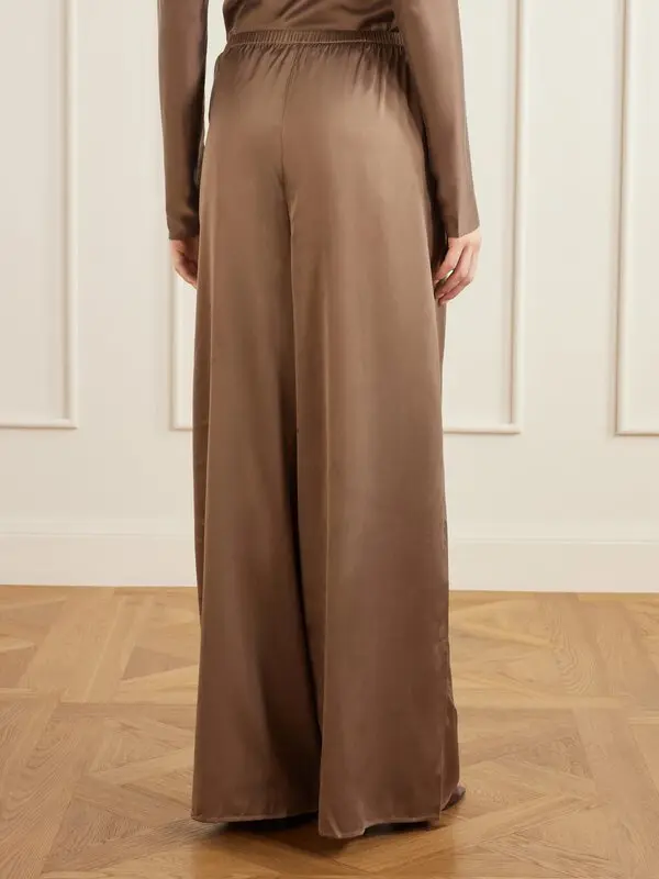 RUOHAN Silk-blend Wide-leg Pants