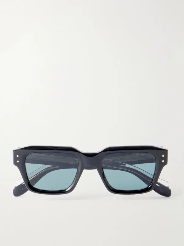 CUTLER AND GROSS Square Frame Acetate Sunglasses - Blue