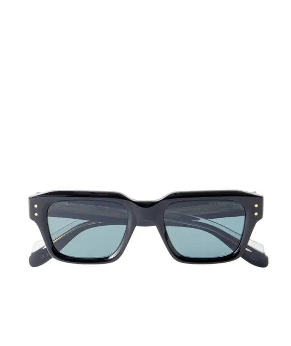 CUTLER AND GROSS Square Frame Acetate Sunglasses - Blue