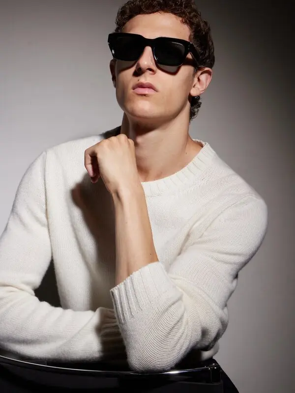 CUTLER AND GROSS Square Frame Acetate Sunglasses