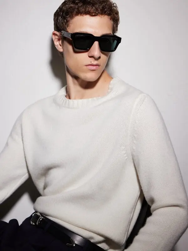 CUTLER AND GROSS Square Frame Acetate Sunglasses